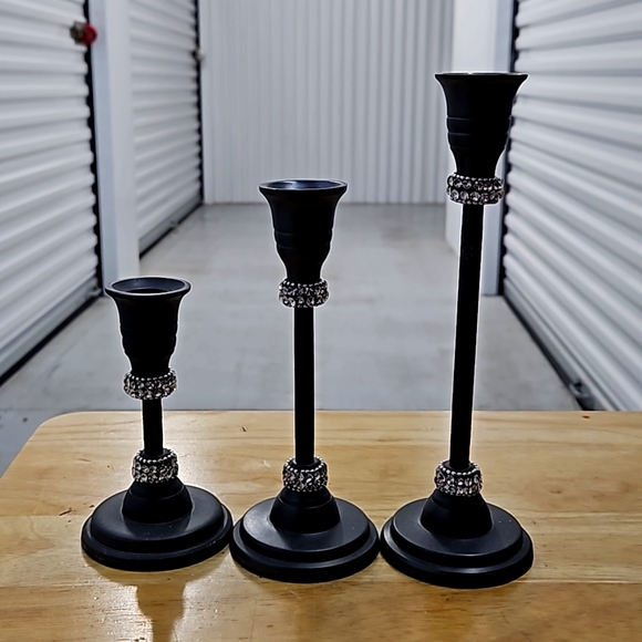 globe artwares impex | Accents | Vintage Matte Gun Metal Candlestick ...